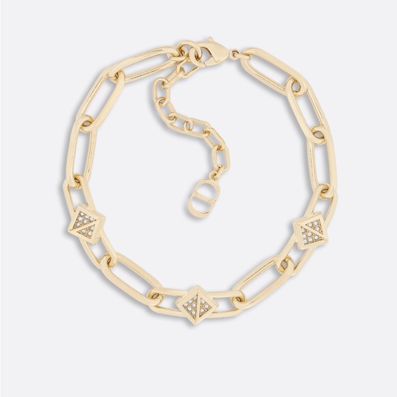 Dior | Jewelry | Dior Diamond Chain Link Necklace Bracelet Set | Poshmark